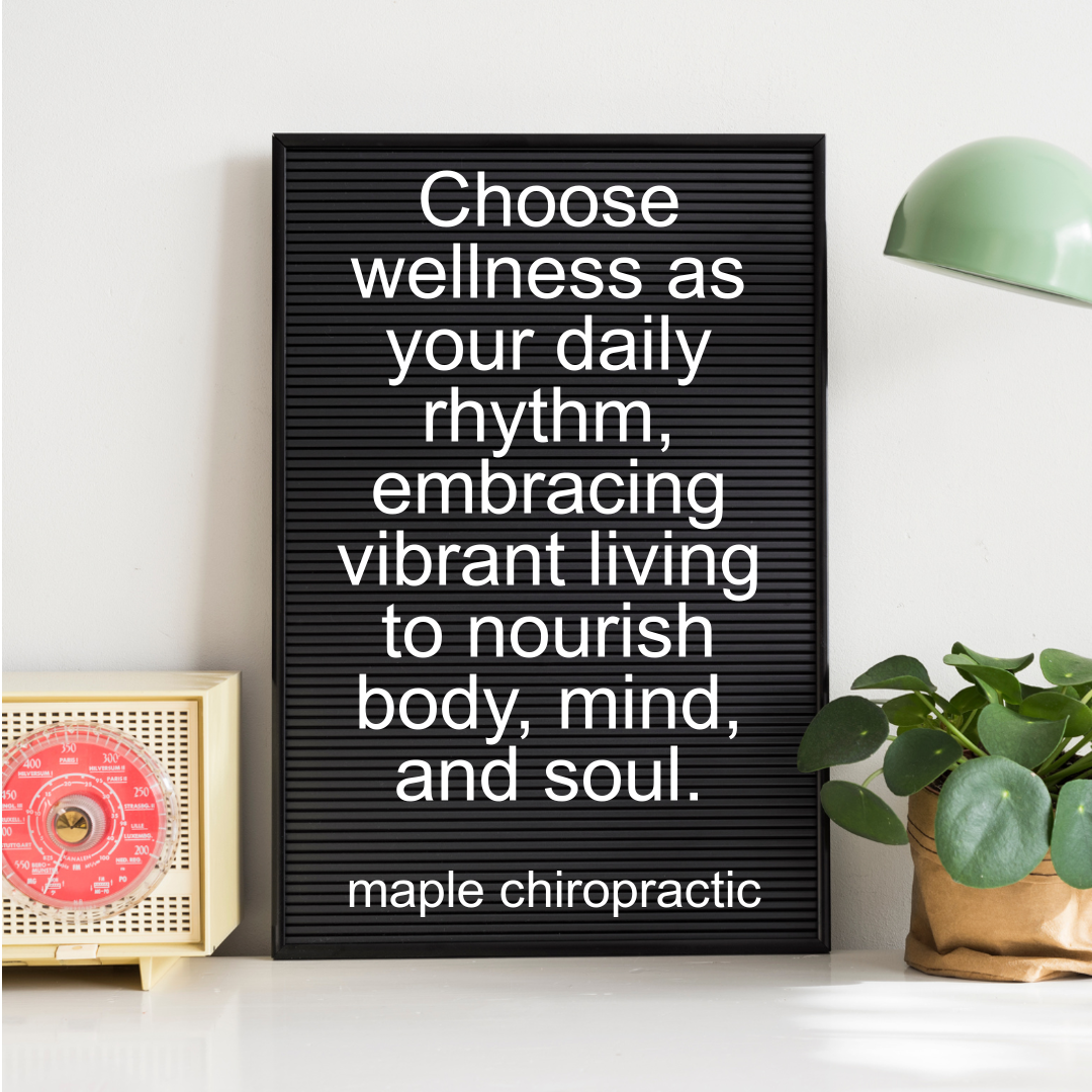Choose wellness as your daily rhythm, embracing vibrant living to nour